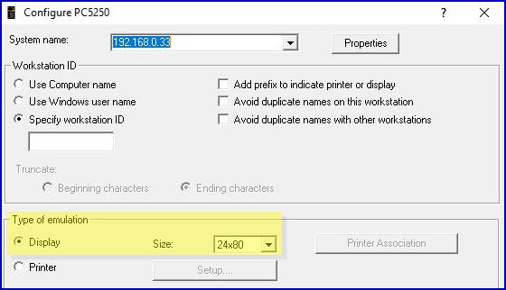 Change IBM Client Access Screen Size – Data Systems Management